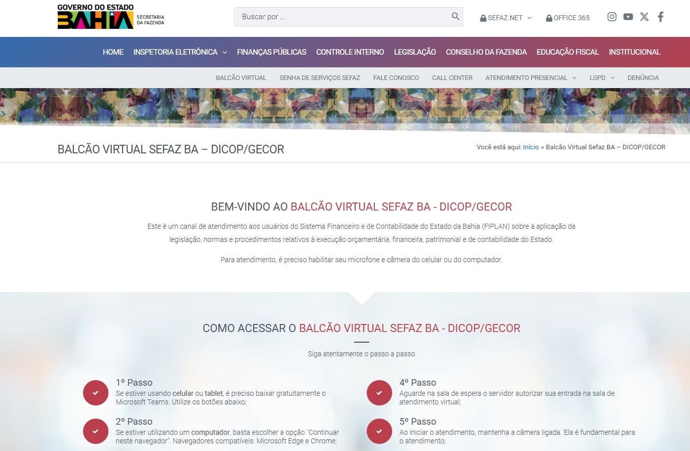Balcão Virtual da Sefaz-Ba tem novo serviço com orientações financeiras ...